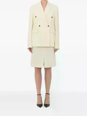 Loulou De Saison Double-breasted Peak-lapel Blazer - Neutrals