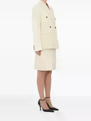 Loulou De Saison Double-breasted Peak-lapel Blazer - Neutrals