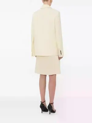 Loulou De Saison Double-breasted Peak-lapel Blazer - Neutrals
