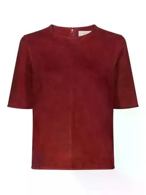 Loulou De Saison Short-sleeve Crew-neck T-shirt - Red