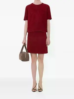 Loulou De Saison Short-sleeve Crew-neck T-shirt - Red