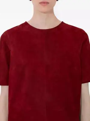 Loulou De Saison Short-sleeve Crew-neck T-shirt - Red