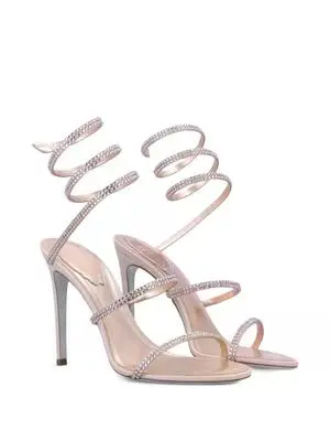 Rene Caovilla Cleo Rhinestone Spiral Pumps