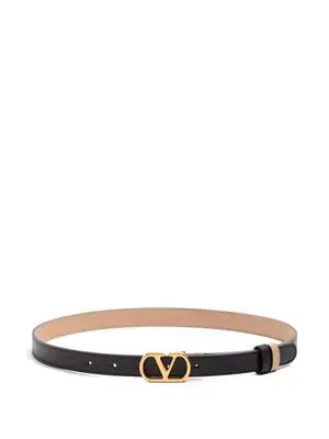 Valentino Garavani Logo-buckle Reversible Belt - Black