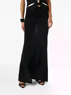 Elisabetta Franchi Draping Jersey Long Skirt