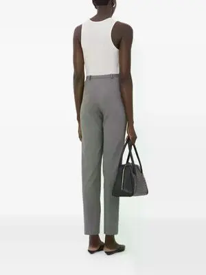 Loulou De Saison Malka Pleated Tapered Trousers - Grey