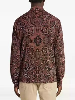 Etro Paisley-jacquard Shirt - Brown