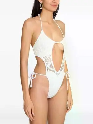 AMIR SLAMA Cut-out Tie Swimsuit
