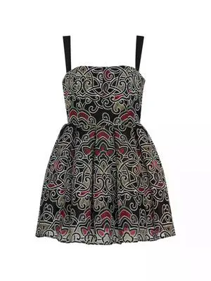 OLYMPIAH Arabesco Print Strap Dress