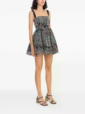 OLYMPIAH Arabesco Print Strap Dress