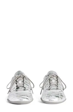 Balenciaga Zen City Metallic Sneakers - Silver/silver