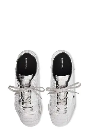 Balenciaga Zen City Metallic Sneakers - Silver/silver