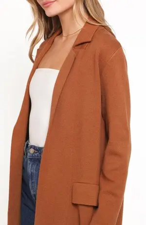 PETAL & PUP Intarsia Chester Horses Longline Coatigan