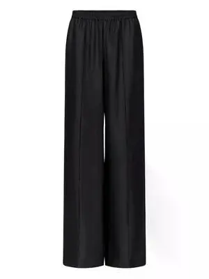 Loulou De Saison Lars Lace-stitch Trousers - Black