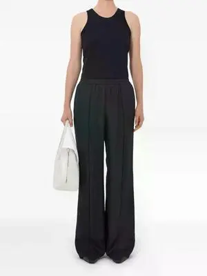 Loulou De Saison Lars Lace-stitch Trousers - Black