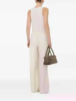 Loulou De Saison Lars Lace-stitch Trousers - Neutrals