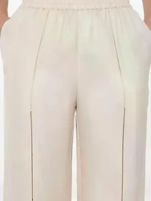 Loulou De Saison Lars Lace-stitch Trousers - Neutrals
