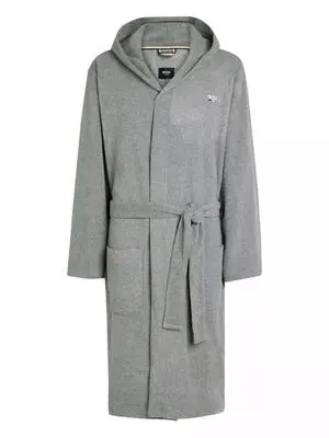 BOSS Hood-detail Robe - Grey