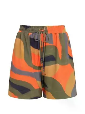 LYGIA & NANNY Drawstring Patterned Shorts