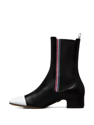 Thom Browne Stripe-detail Cap-toe Chelsea Boots