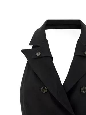 Elisabetta Franchi Double-breasted Belted Dress - Black