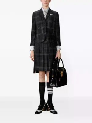 Thom Browne Plaid Pleated Mini Skirt