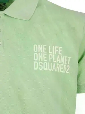 Dsquared2 Graphic Polo Shirt - Green