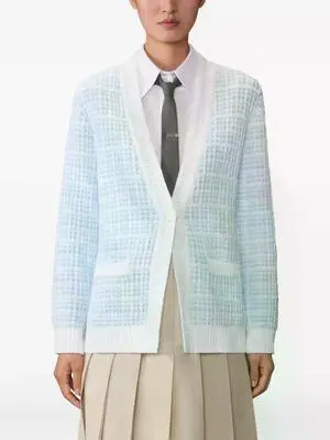 Thom Browne Tuck Stitch Elongated Cardigan