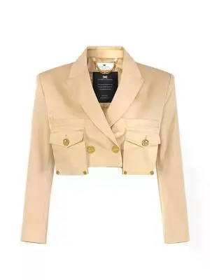 Elisabetta Franchi Cargo-pocket Double-breasted Jacket