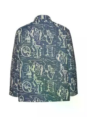 Henrik Vibskov Wheel Doodle-print Jacket