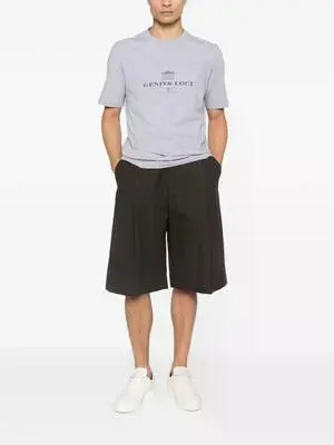 Brunello Cucinelli Cotton Jersey Crew Neck T-shirt With Print