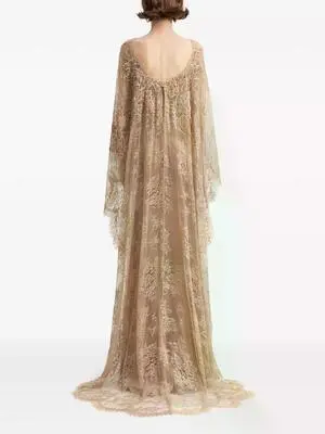 GEMY MAALOUF Embroidered Lace Gown