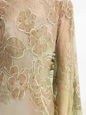 GEMY MAALOUF Embroidered Lace Gown
