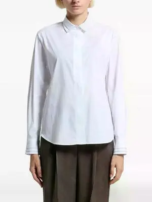 Peserico Pleated Long-sleeve Shirt