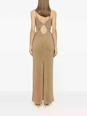 NISSA Crystal-embellished Maxi Dress
