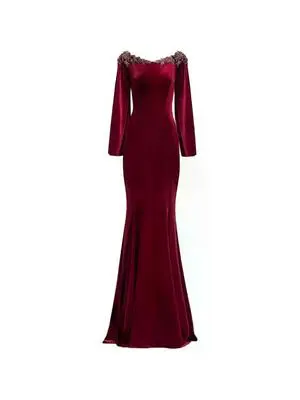 Gemy Maalouf Long Sleeve Evening Dresses