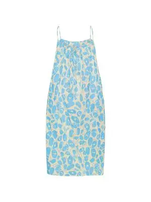 Henrik Vibskov Rooster Printed Midi Dress - Neutrals
