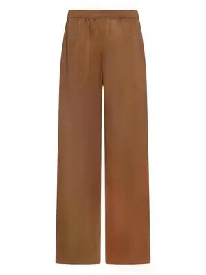 Fabiana Filippi Elasticated Wide Leg Trousers - Brown