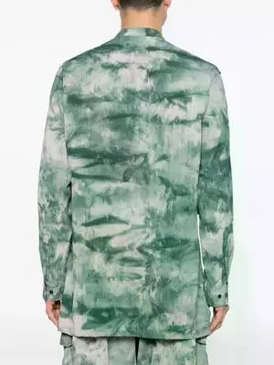 Y3 Aop Tie-dye Pocket Shirt