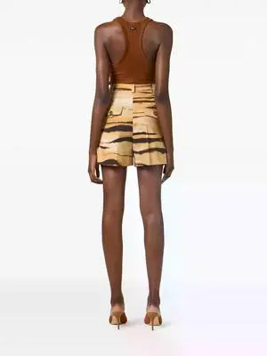 Elisabetta Franchi Embroidered Logo Tank Top - Brown