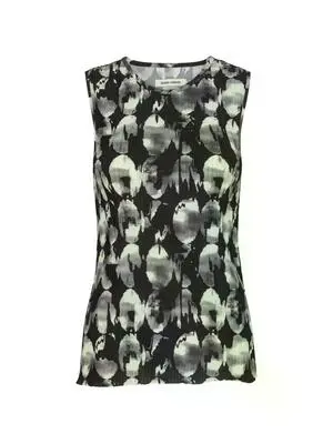 Henrik Vibskov Plissé Printed Top - Black
