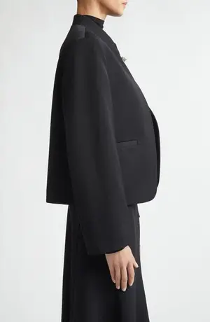 JIL SANDER Jewel Button Crop Jacket