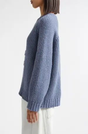 Eckhaus Latta Latch Alpaca & Wool Blend Rib Sweater