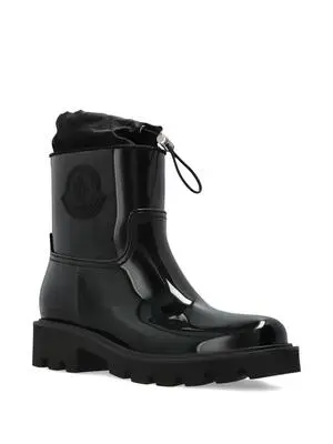 Moncler Logo-patch Rain Boots - Black