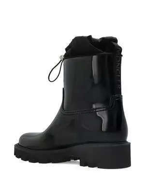 Moncler Logo-patch Rain Boots - Black