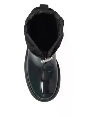 Moncler Logo-patch Rain Boots - Black