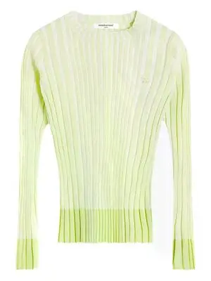 Maison Kitsuné Striped Knitwear - Yellow