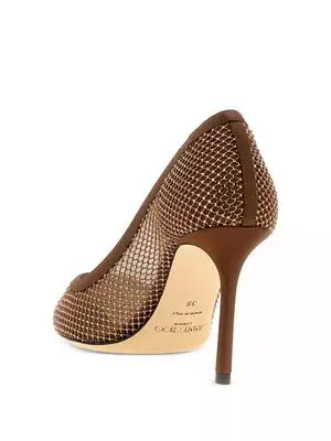 JIMMY CHOO Romy Crystal-mesh Pumps