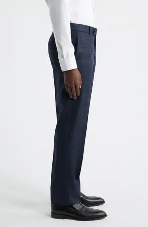 Berle Multicolor Check Wool Dress Pants