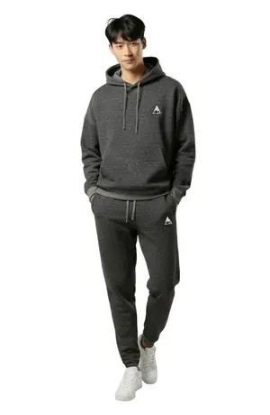 D.RT Oversized Textured Cotton Interlock Hoodie